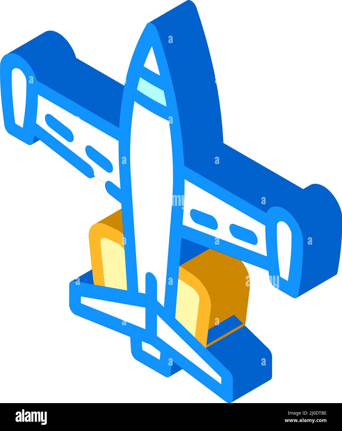 jet airplane isometric icon vector illustration Stock Vector Image ...