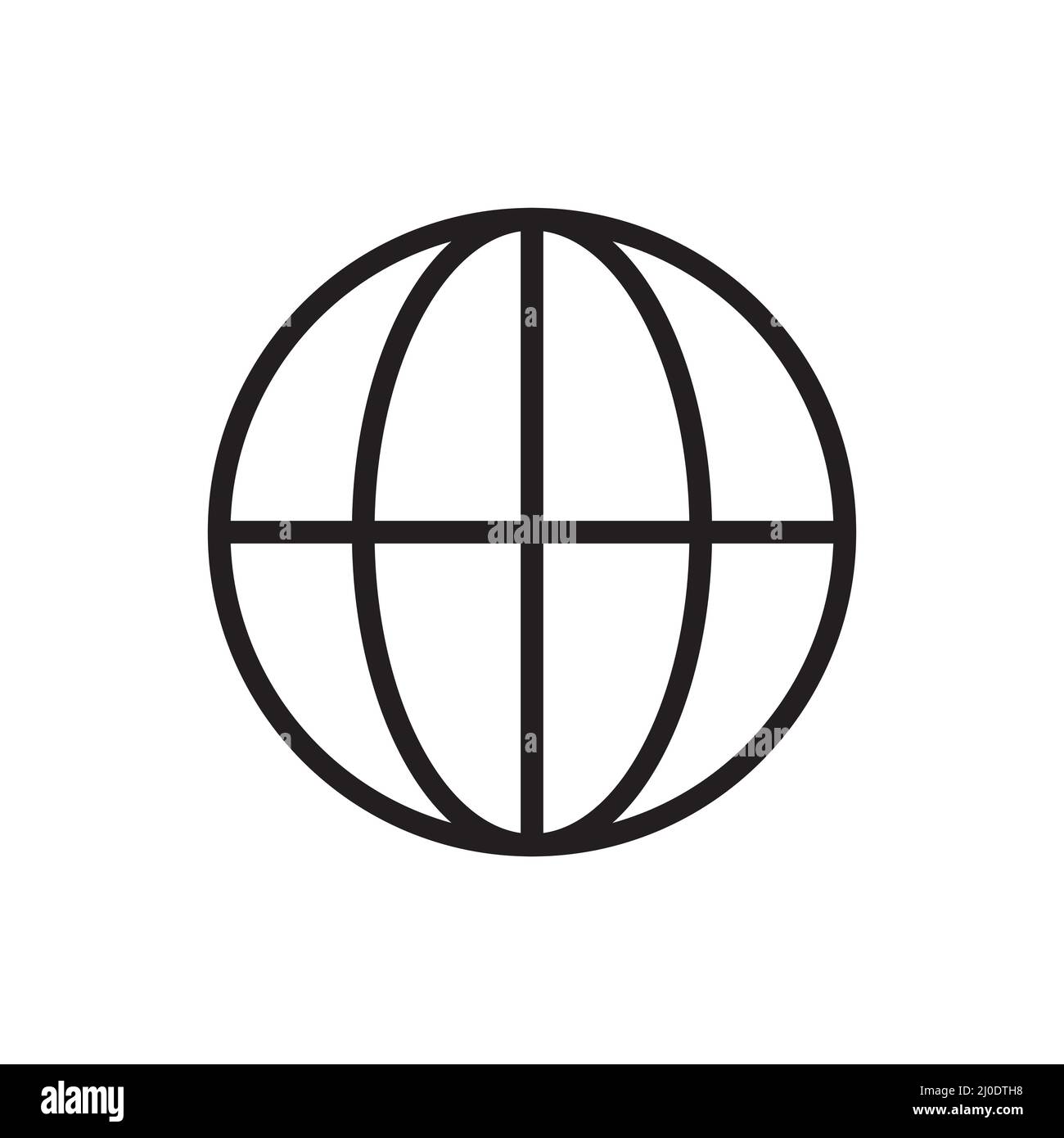 Globe icon. World wide web outline symbol. Planet sign Stock Vector ...