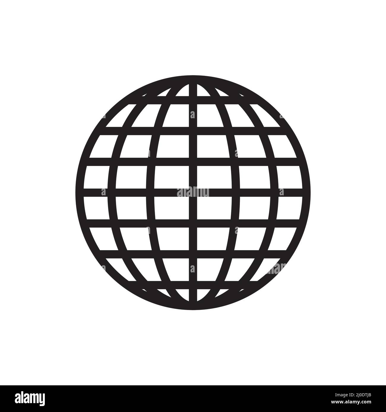 Globe icon. World wide web outline symbol. Planet sign Stock Vector ...