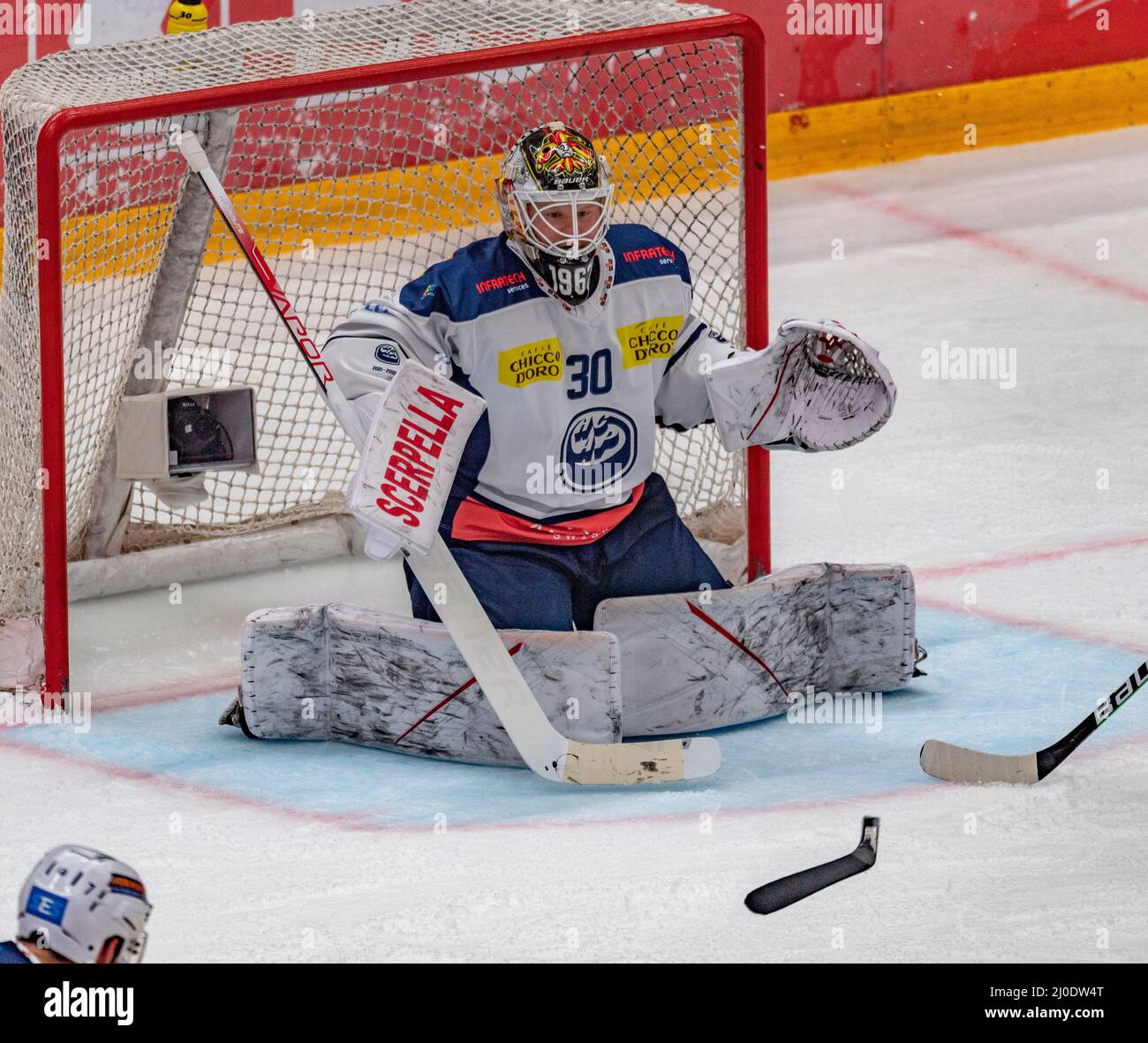 Lausanne, Vaudoise Arena, Switzerland. 18th Mar, 2022: Janne Juvonen ...