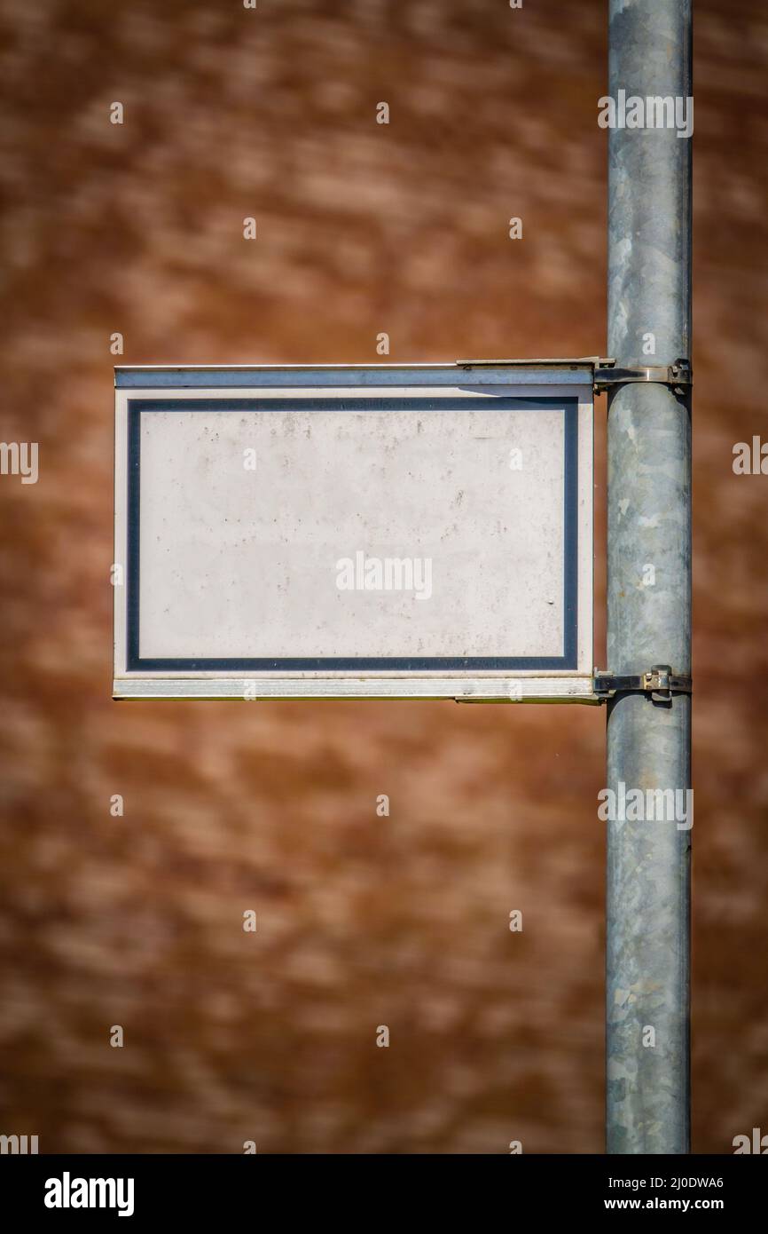 Weathered aged information sign hi-res stock photography and images - Alamy