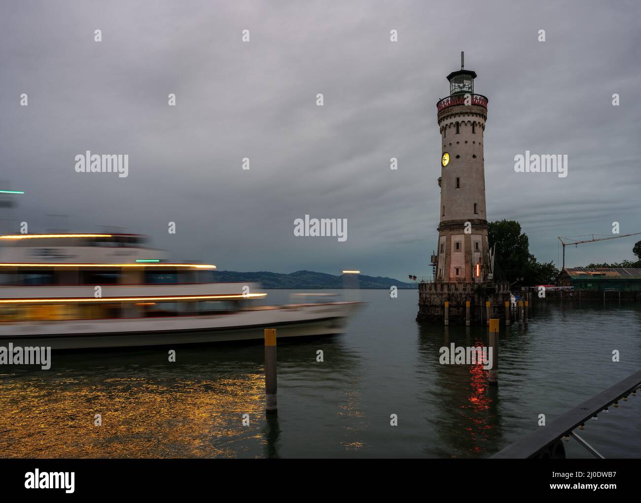 The famous harbour entrance of Lindau Stock Photo - Alamy