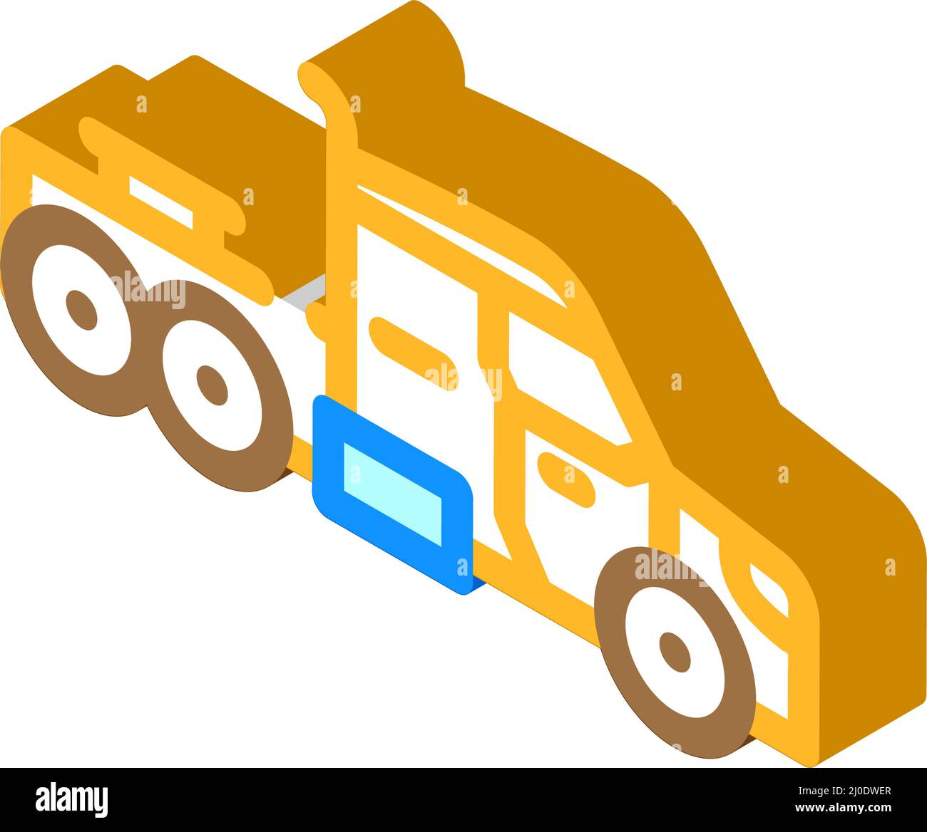 truck transport isometric icon vector illustration Stock Vector Image ...
