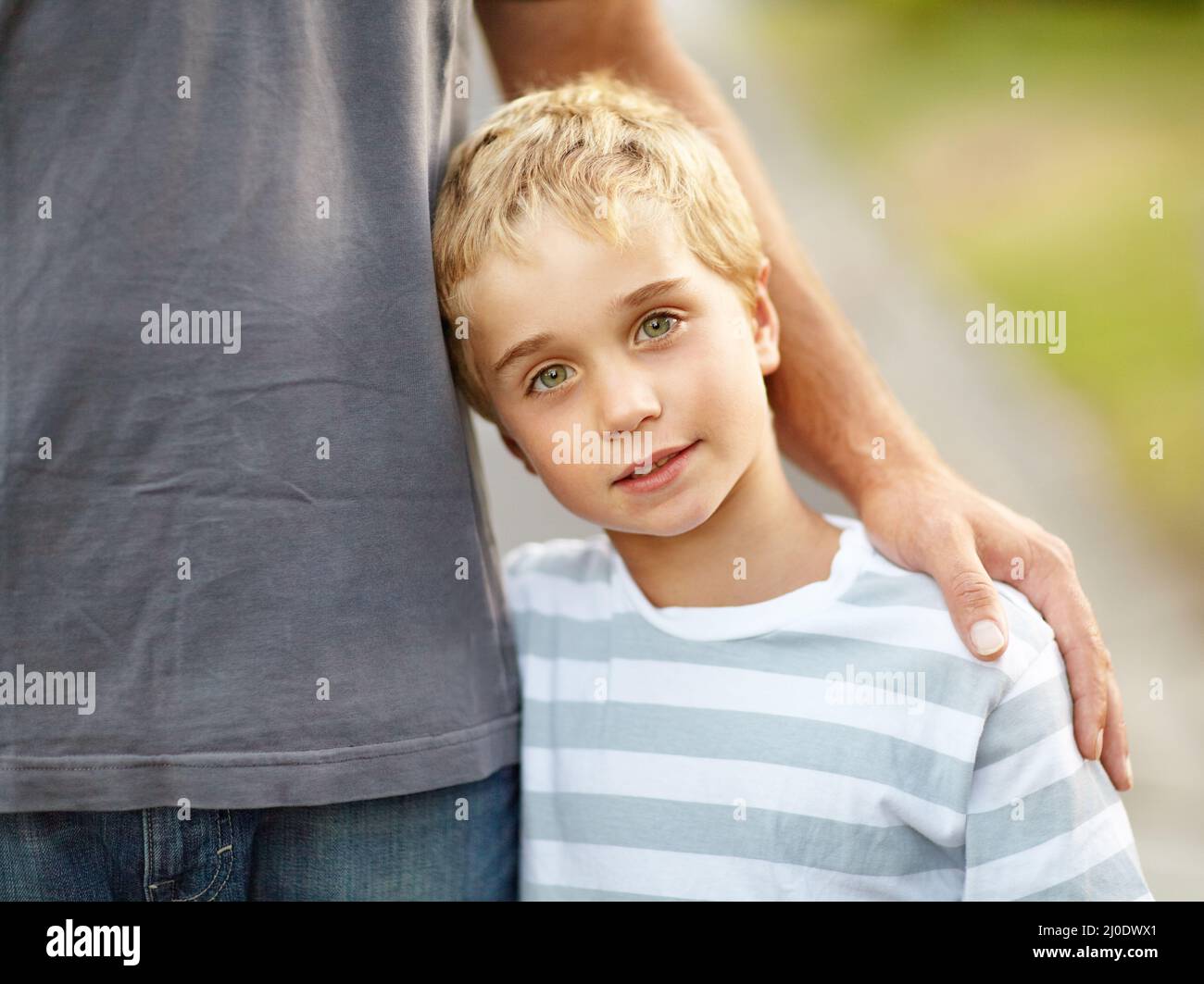 Daddys boy. A cute little boy with his father Stock Photo - Alamy