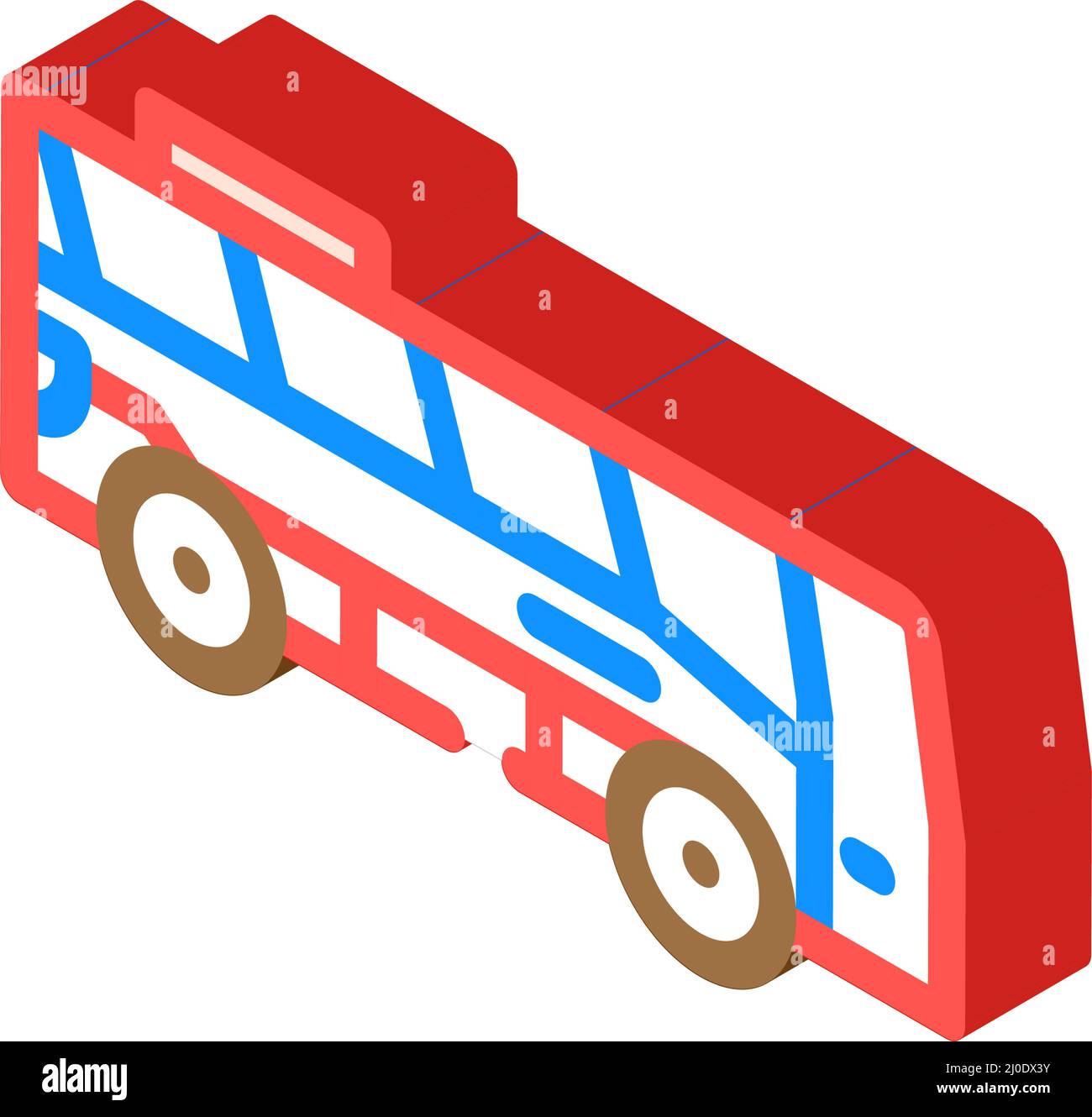 bus urban transport isometric icon vector illustration Stock Vector ...