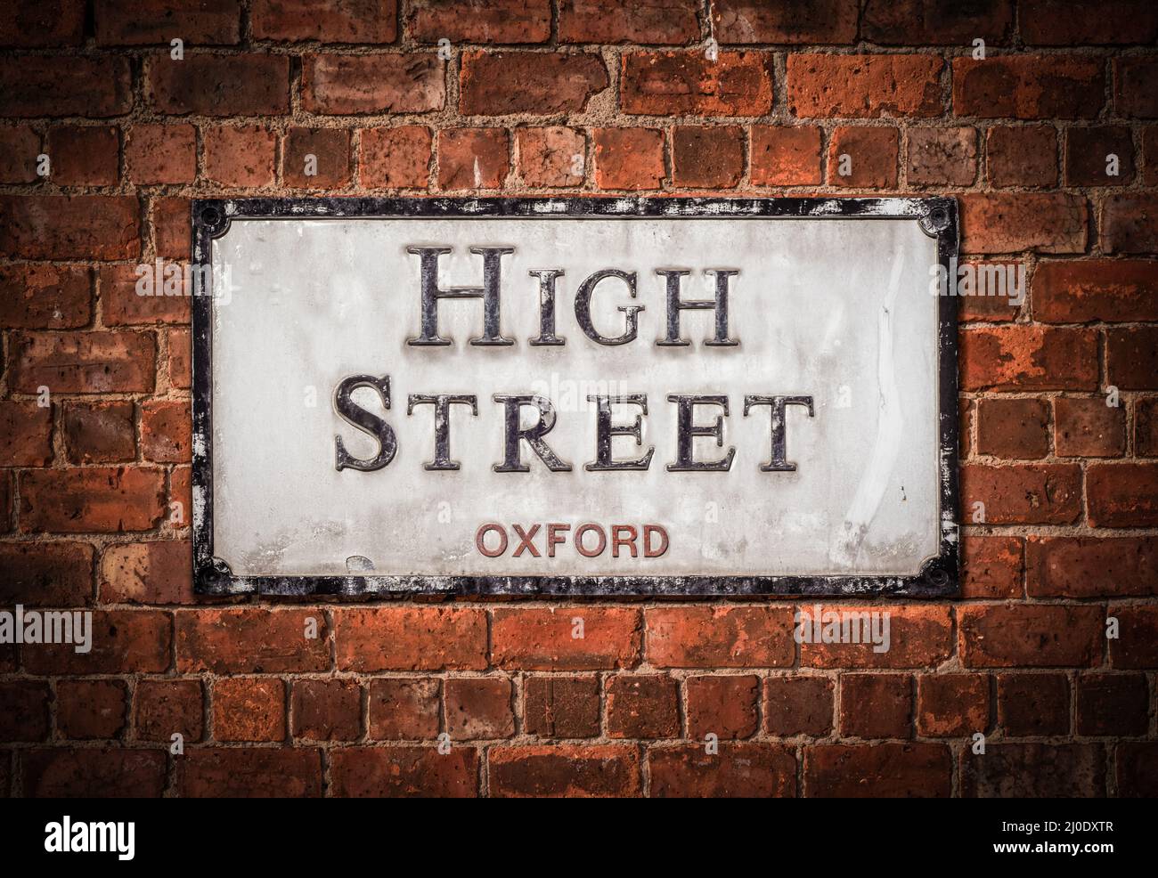 Oxford High Street Sign Stock Photo - Alamy