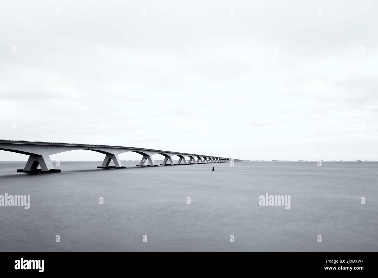 Zeeland Bridge, longest bridge in the Netherlands Stock Photo - Alamy
