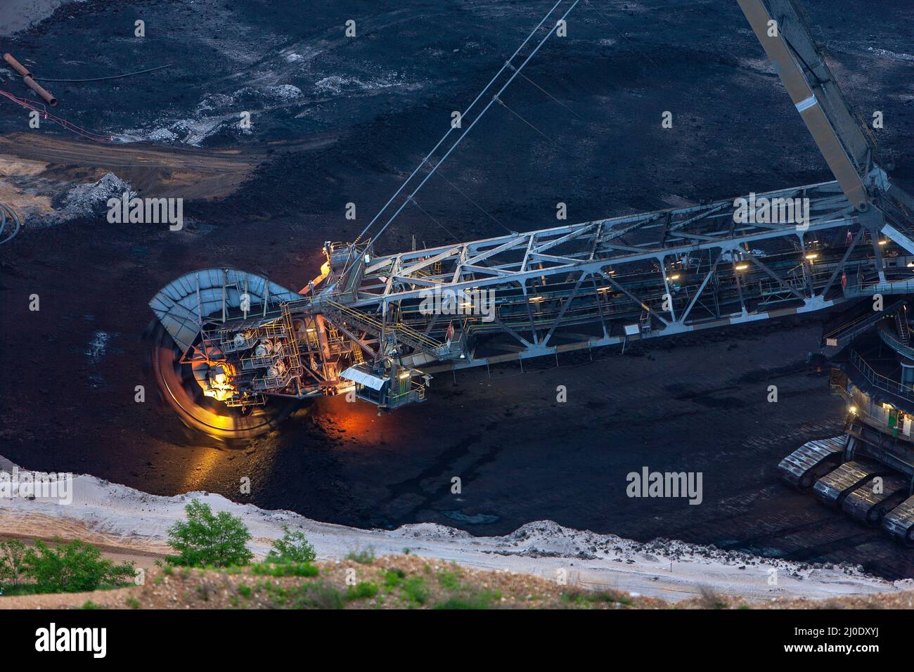 A bucket-wheel excavator used in strip mining Stock Photo - Alamy