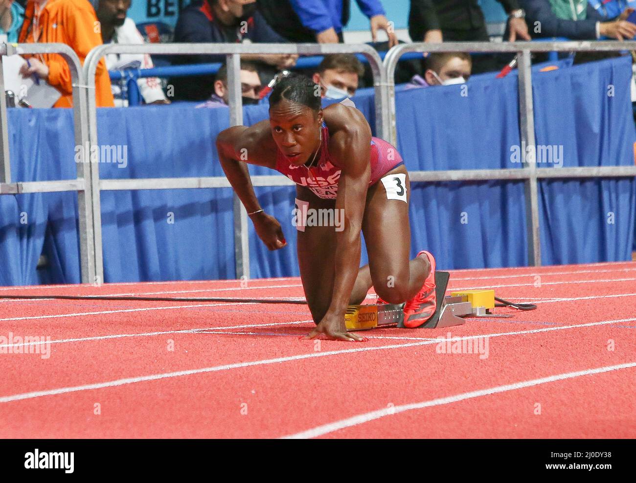 Belgrade, Serbia. 18th Mar, 2022. Jessica Beard of USA, Heats 400 M ...