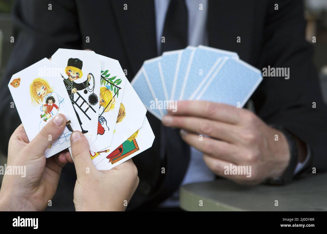 Game of cards Stock Photo - Alamy
