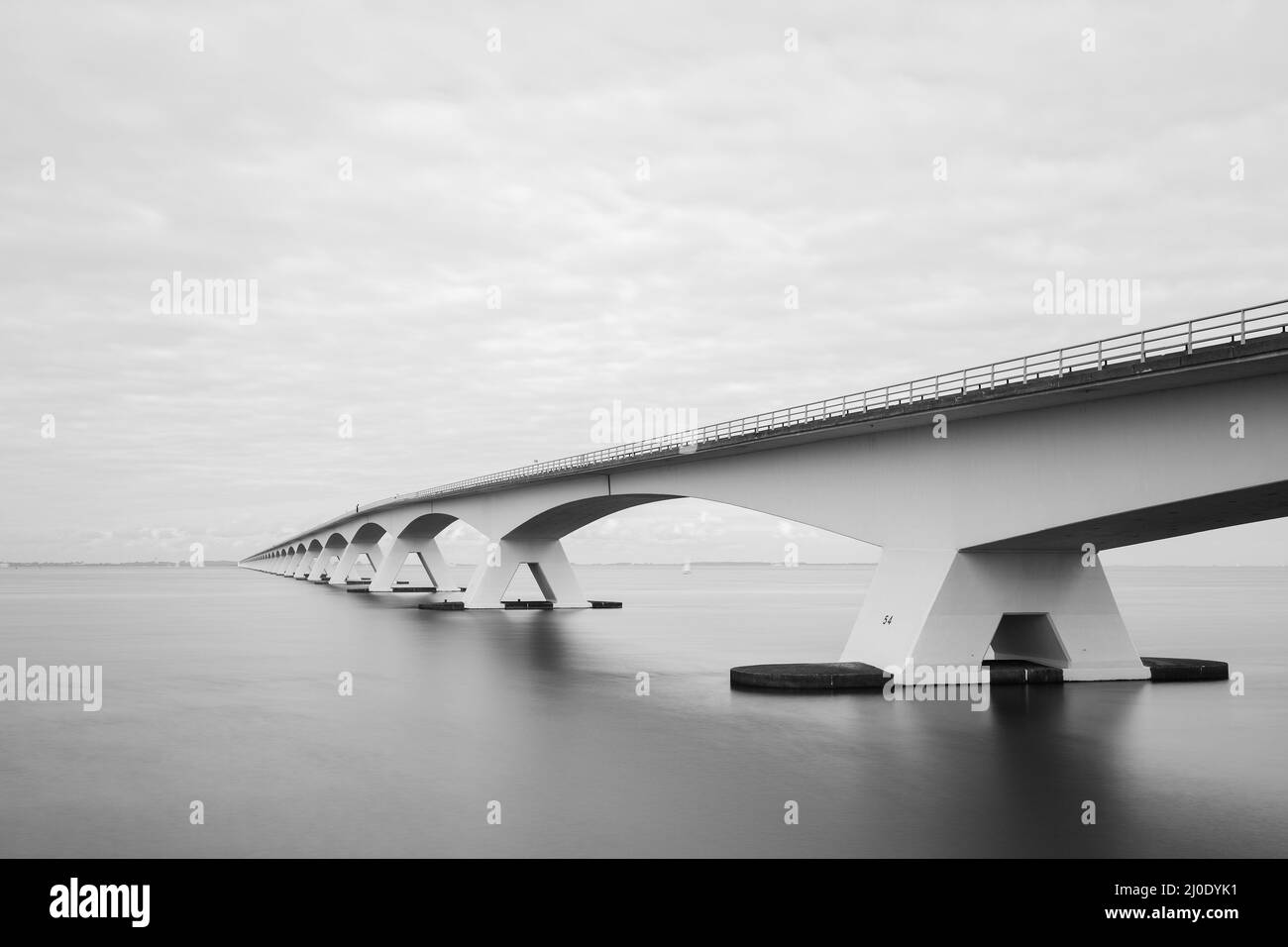 Zeeland Bridge, longest bridge in the Netherlands Stock Photo - Alamy