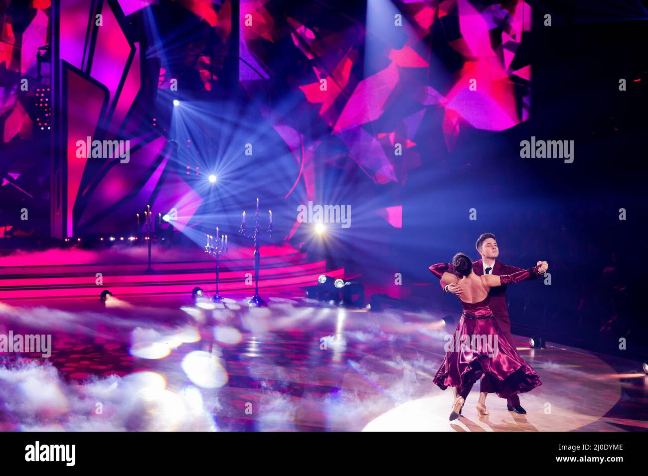 Cologne, Germany. 18th Mar, 2022. Mike Singer, singer, and Christina ...