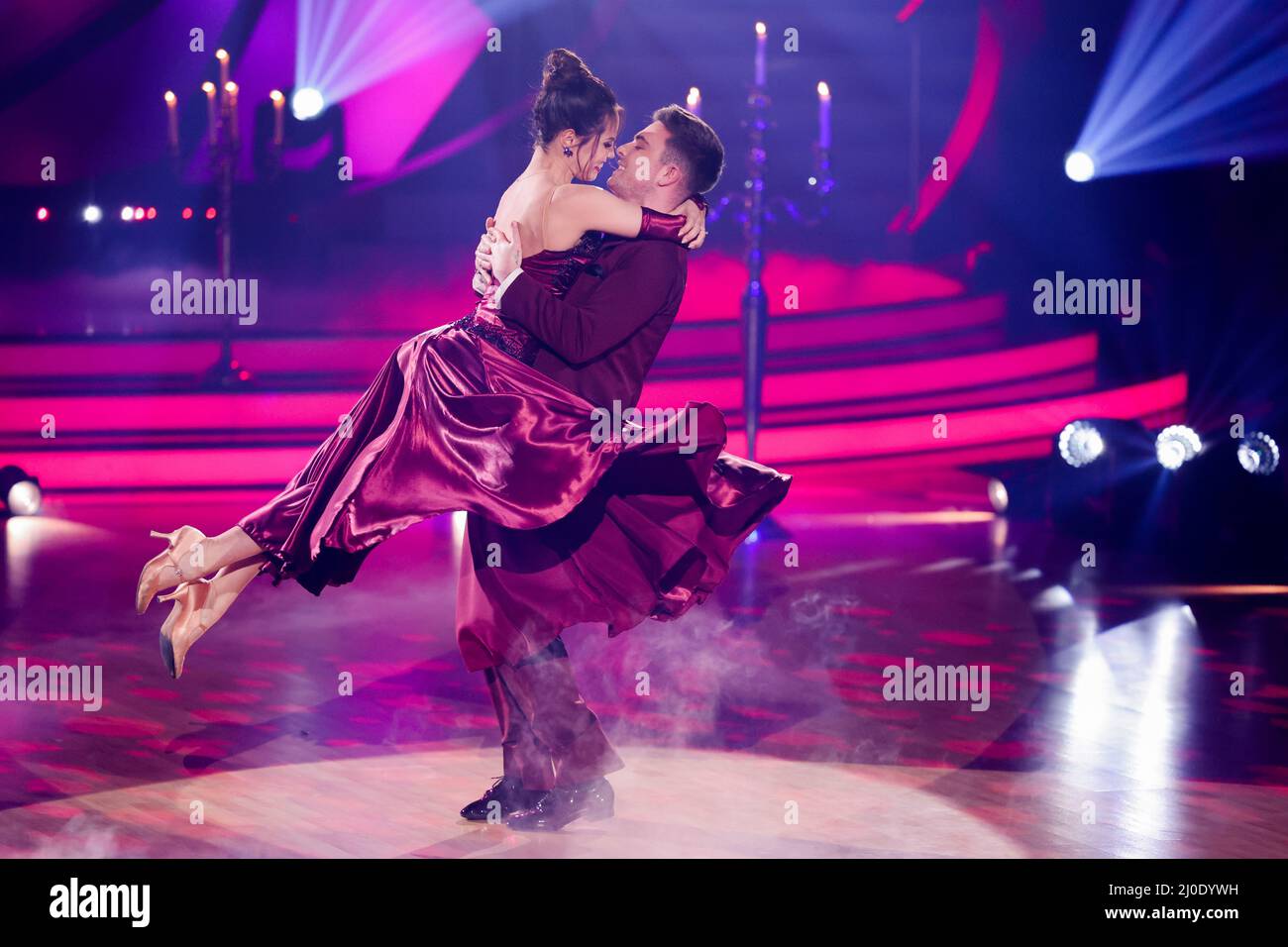 Cologne, Germany. 18th Mar, 2022. Mike Singer, singer, and Christina ...