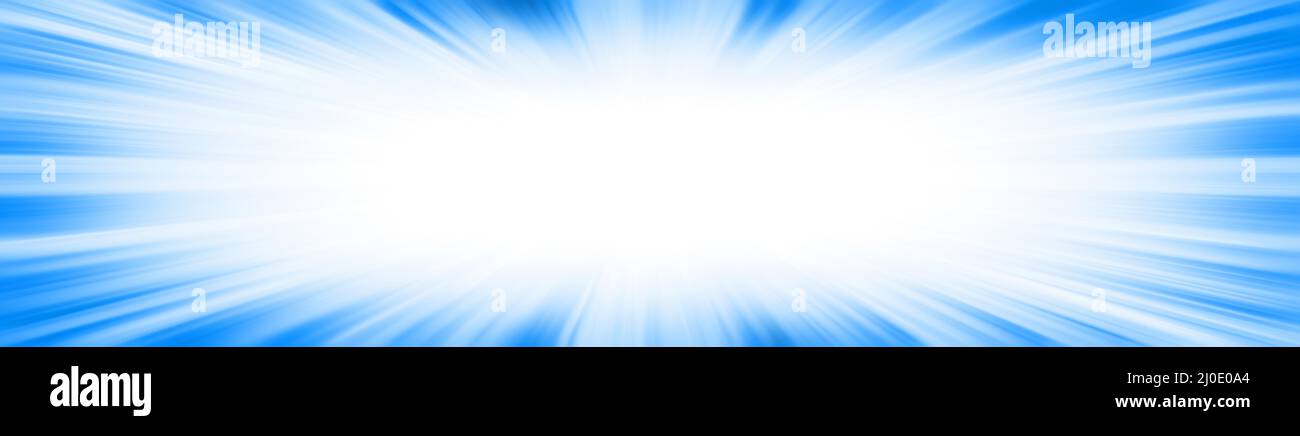 Blue starburst explosion border frame Stock Photo - Alamy