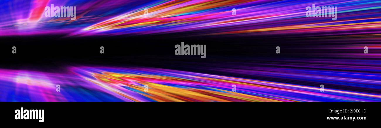 Dynamic colourful blur banner Stock Photo - Alamy