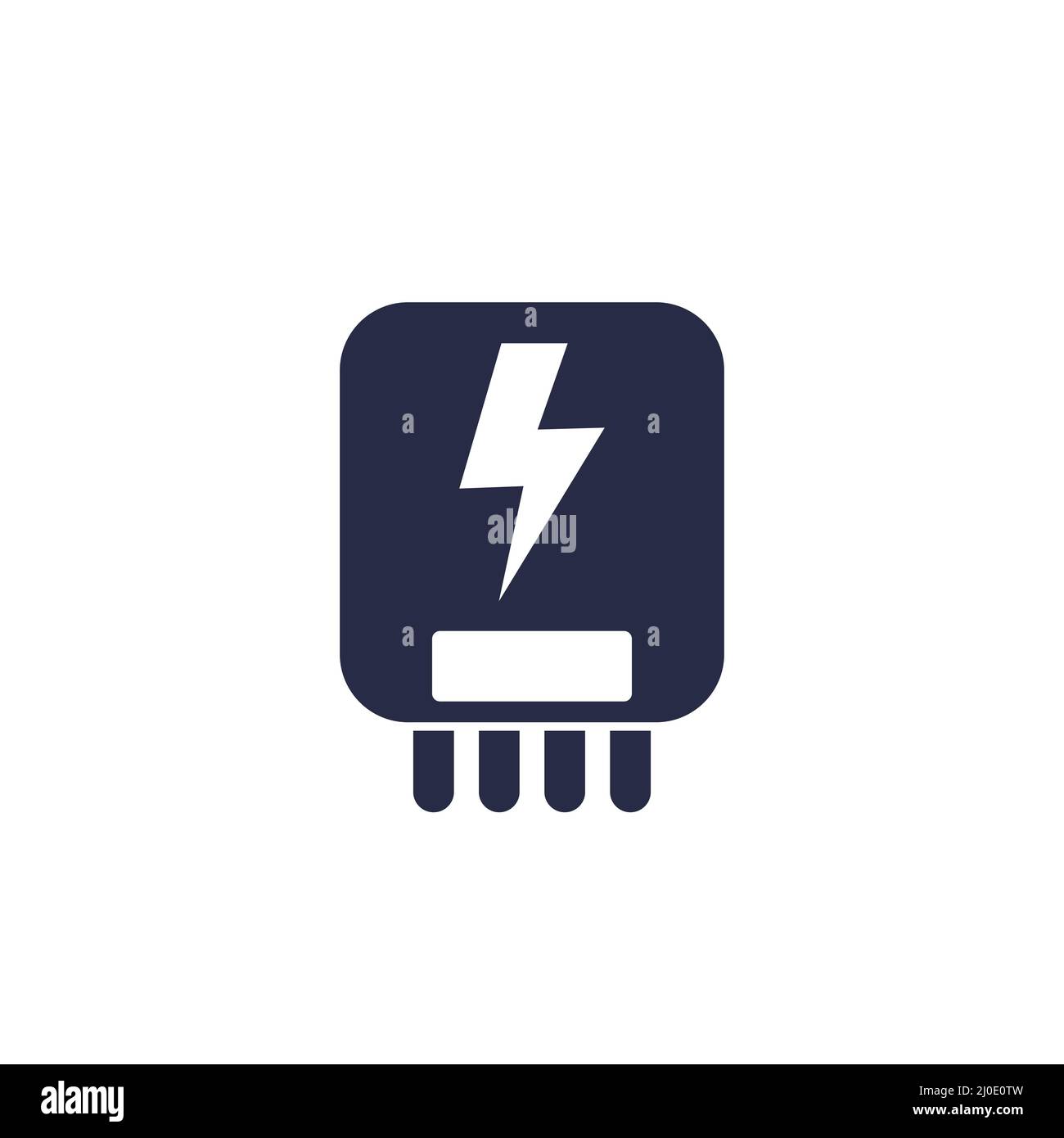 electric power control system icon on white Stock Vector Image & Art ...