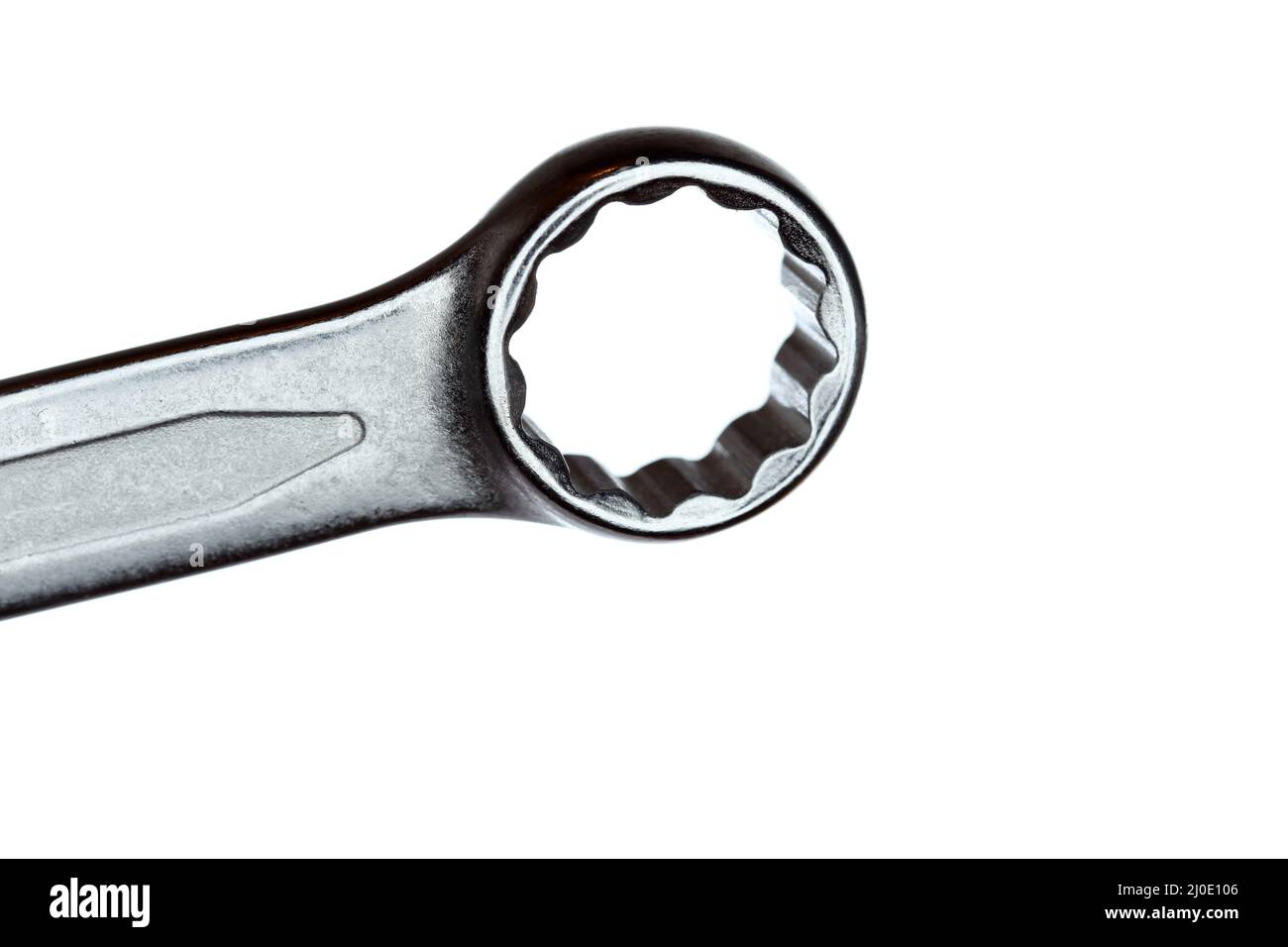 Wrench on white background Stock Photo - Alamy