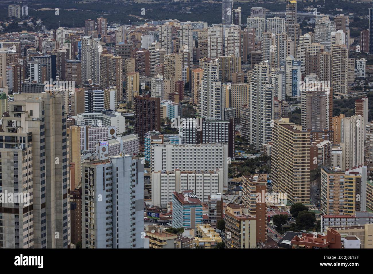 Beautiful view of tall buildings in a city Stock Photo - Alamy