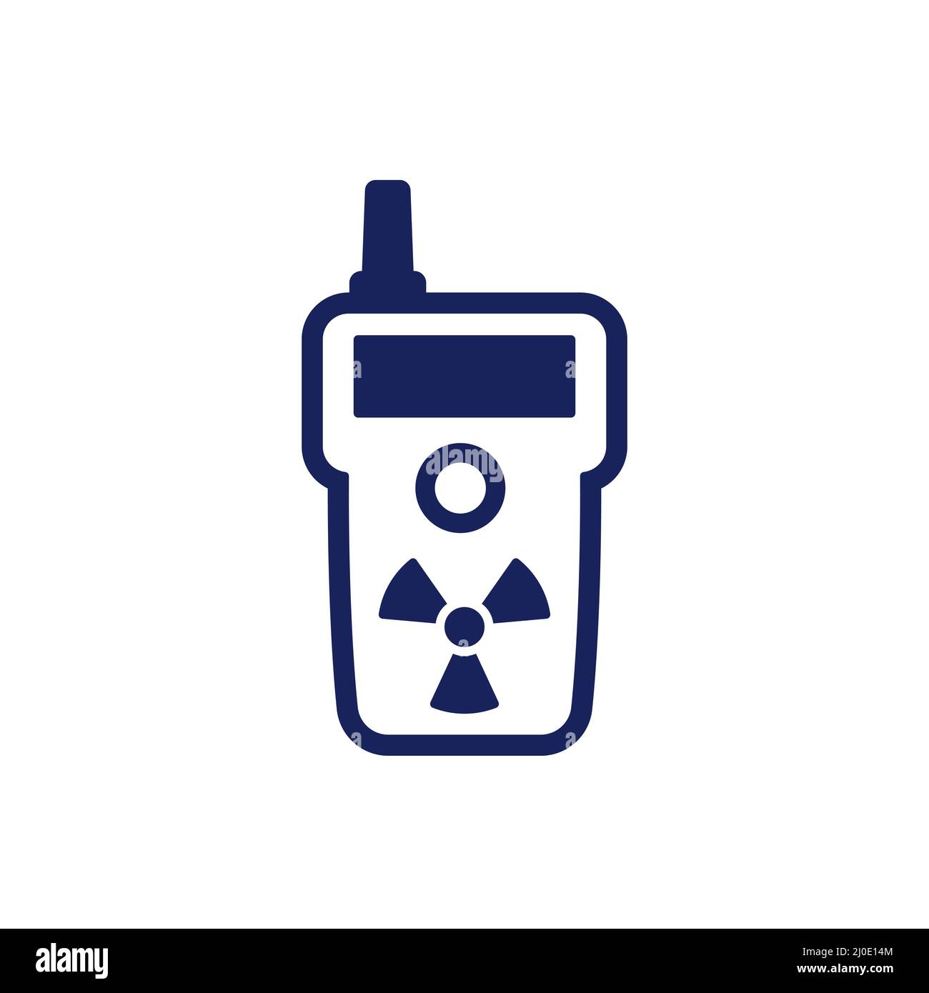 Radiation Detector Icon On White Stock Vector Image And Art Alamy