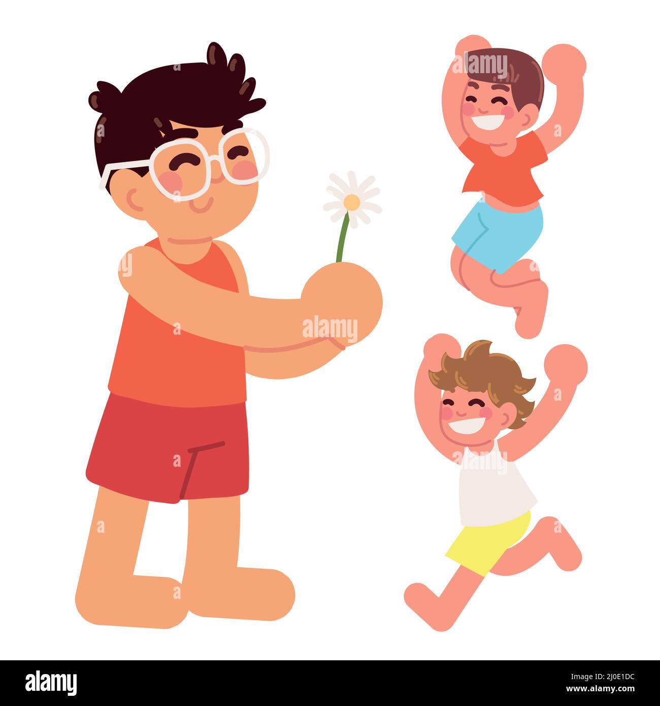 set boys cartoon Stock Vector Image & Art - Alamy