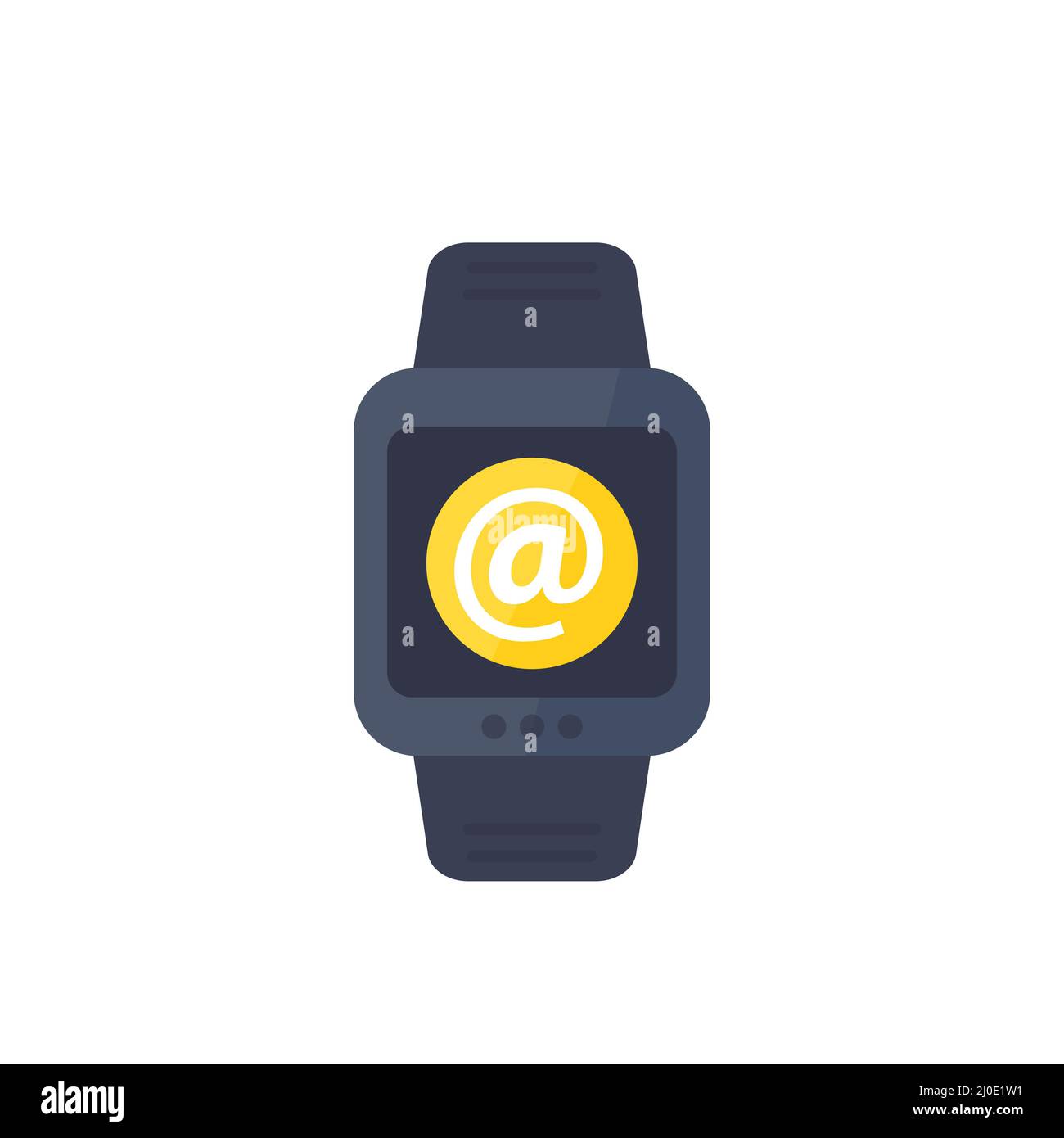 Smart watch icon over white hi-res stock photography and images - Alamy