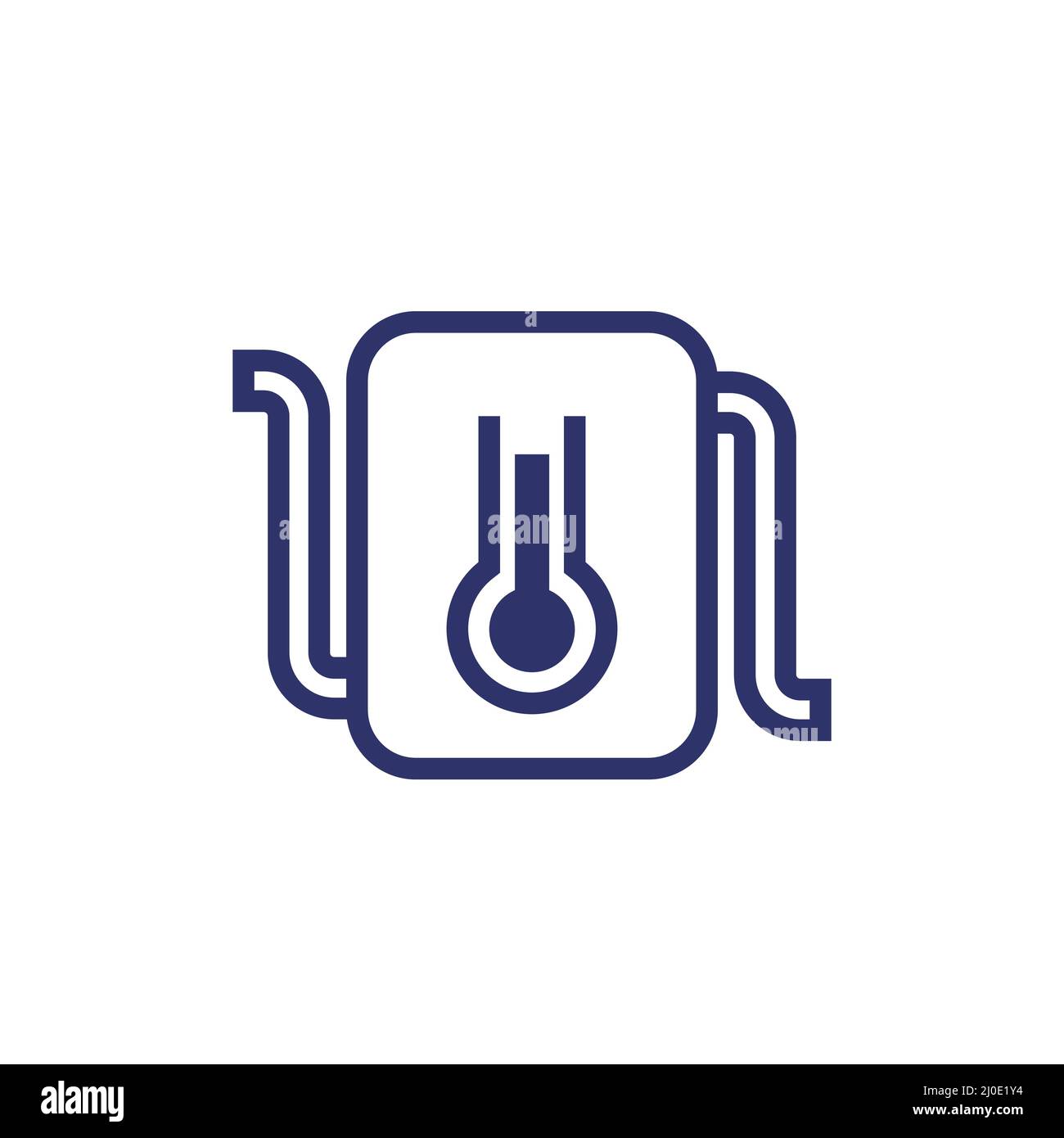 heating system icon on white, vector sign Stock Vector Image & Art - Alamy