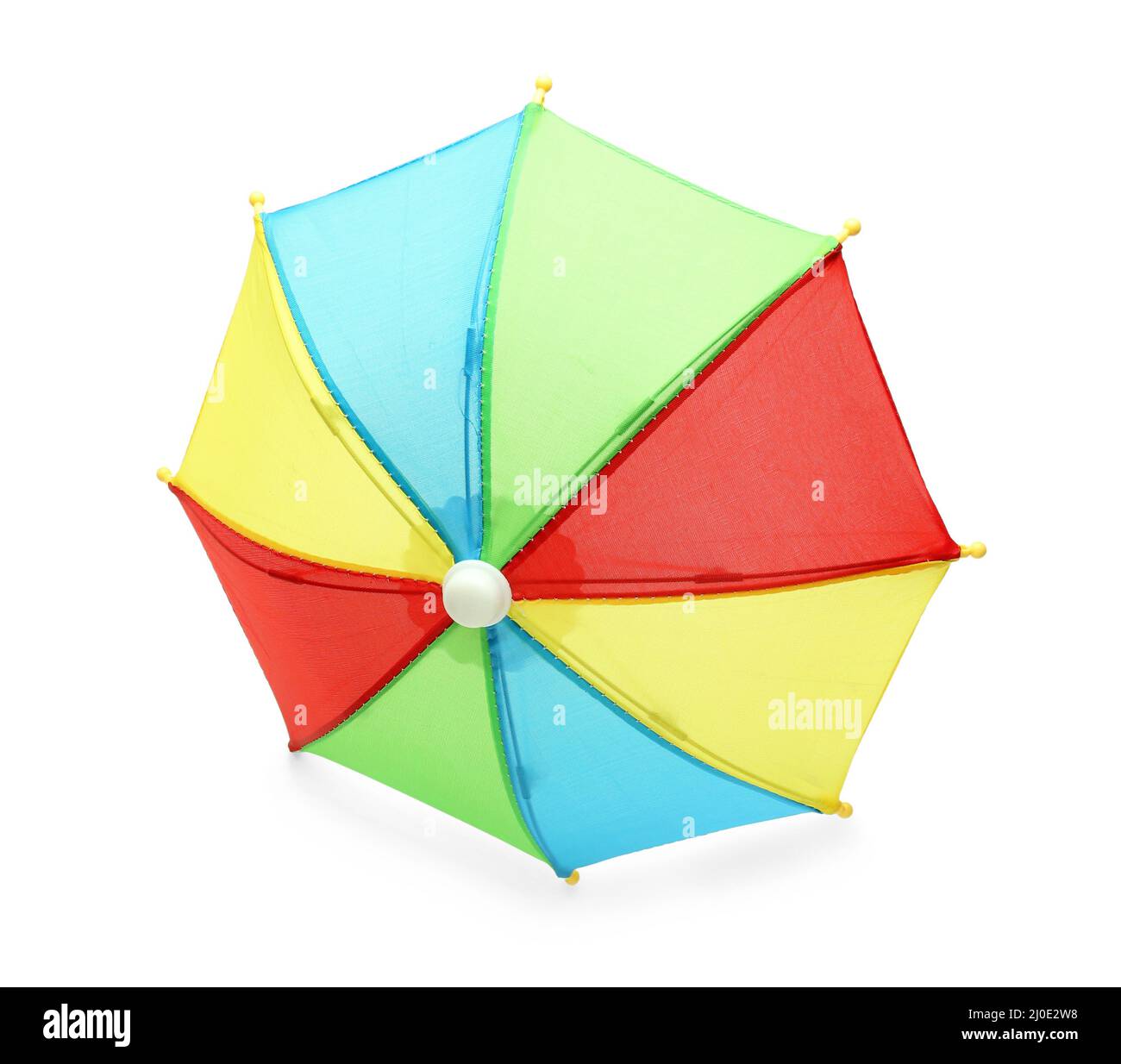 Colorful umbrella isolated on white background Stock Photo - Alamy