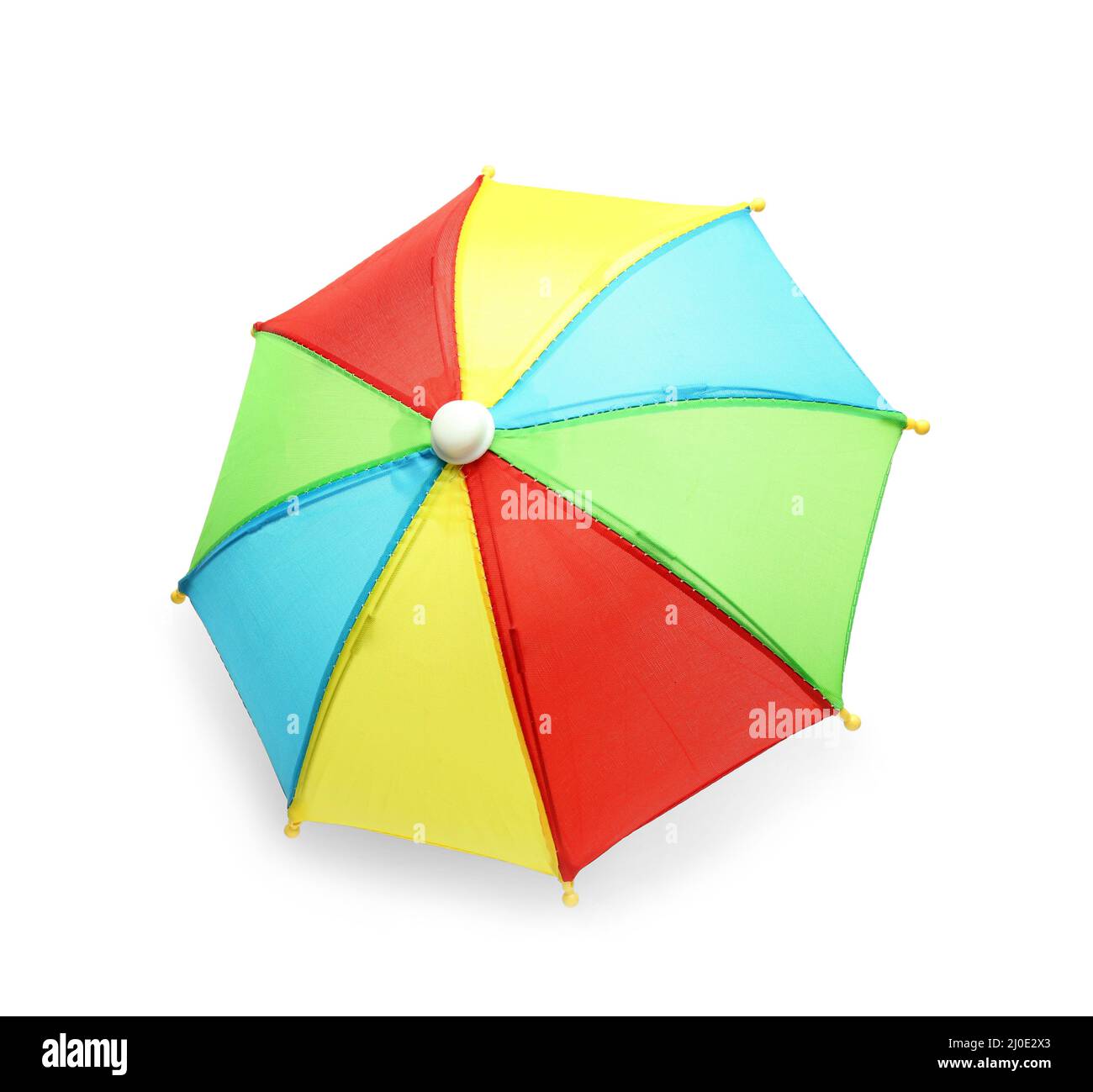 Colorful umbrella isolated on white background Stock Photo - Alamy