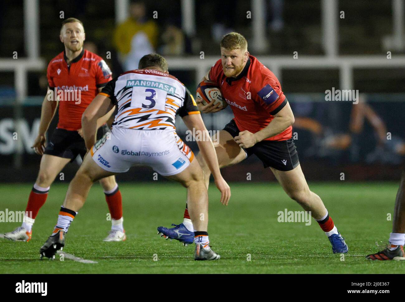 Newcastle Falcons' Charlie Maddison in action during the Premiership ...