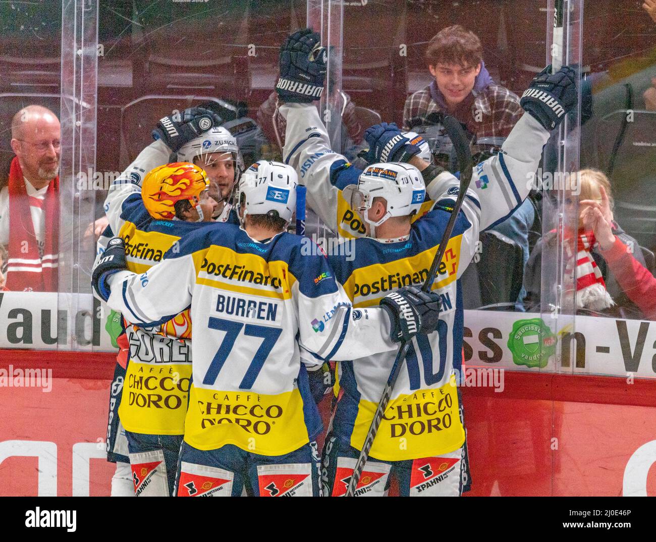 Lausanne, Vaudoise Arena, Switzerland. 18th Mar, 2022: The Hc Ambri ...