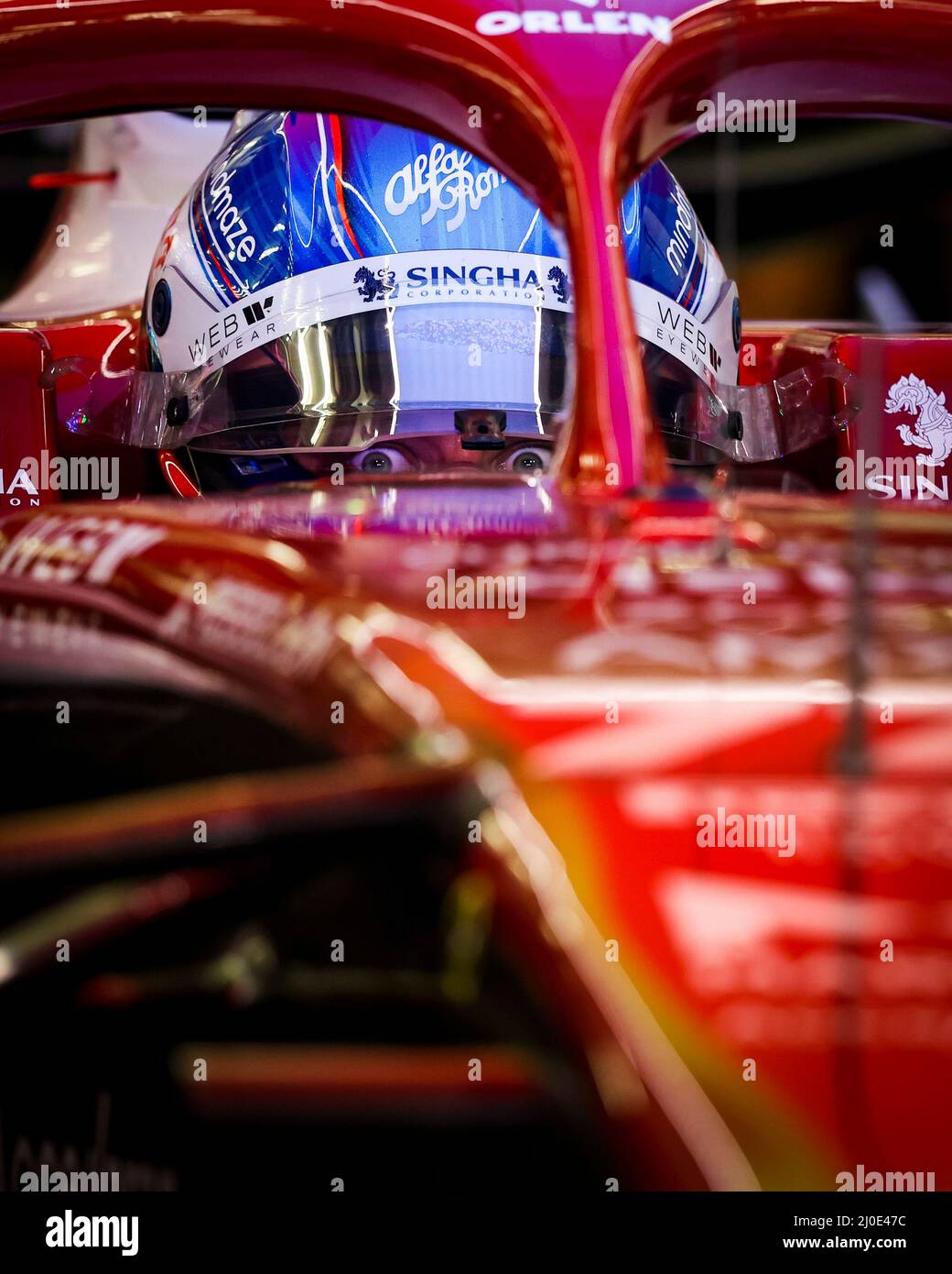 Sakhir, Bahrain. 18th Mar, 2022. #77 Valtteri Bottas (FIN, Alfa Romeo ...