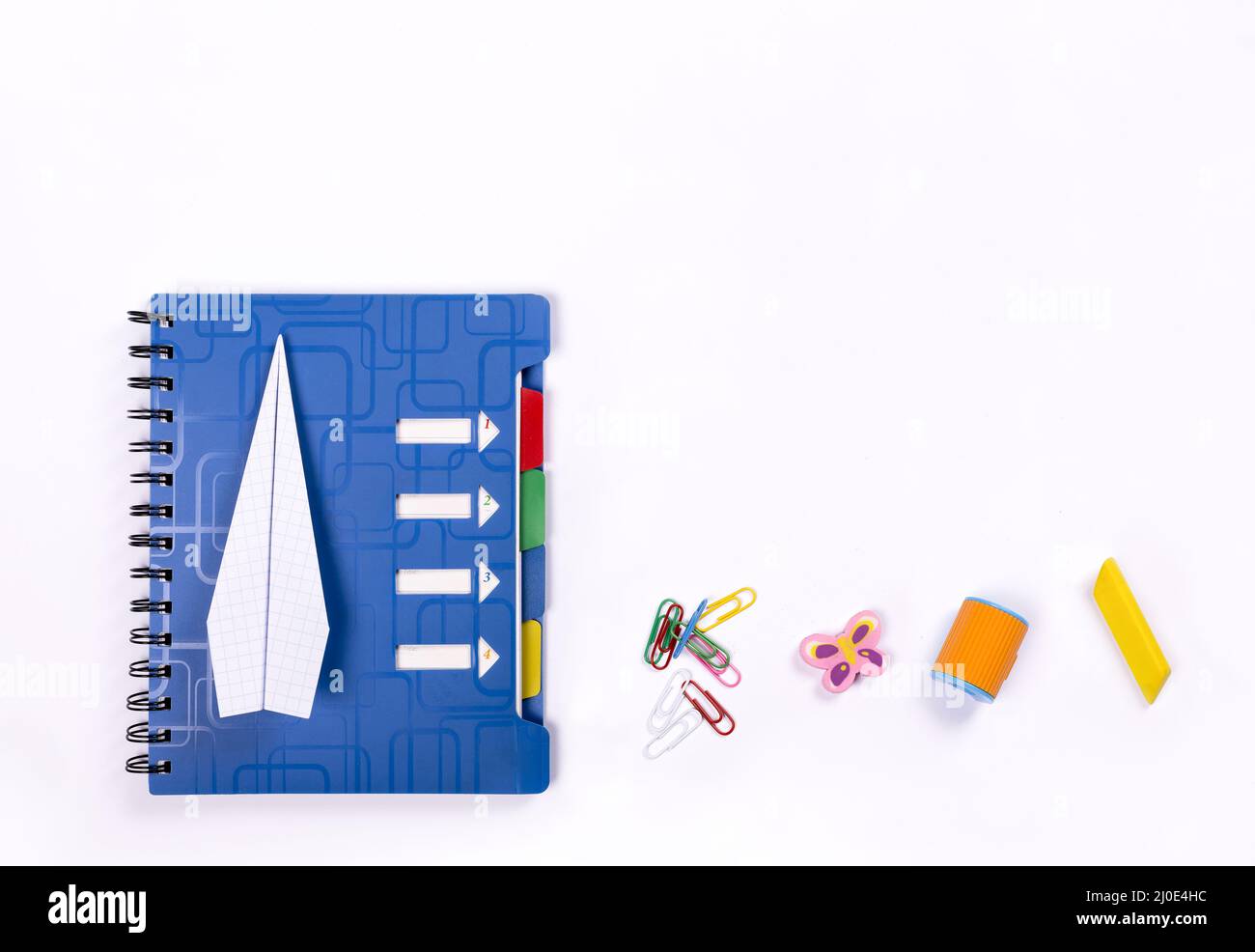 Flat lay, back to school , copy space, workspace, educational process ...