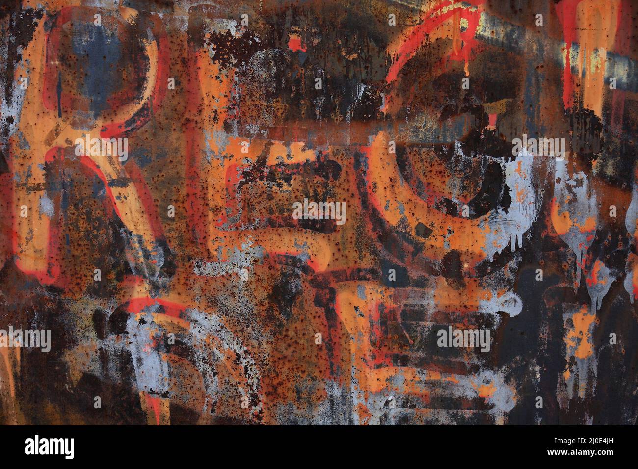 Graffiti on steel Stock Photo - Alamy