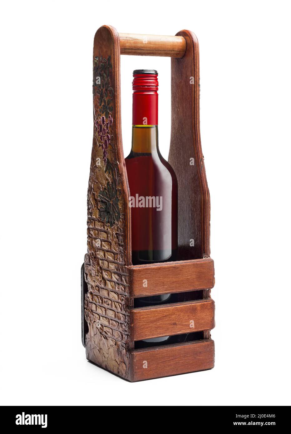Bottle, wine, handmade, isolated, white background, luxury, alcohol ...