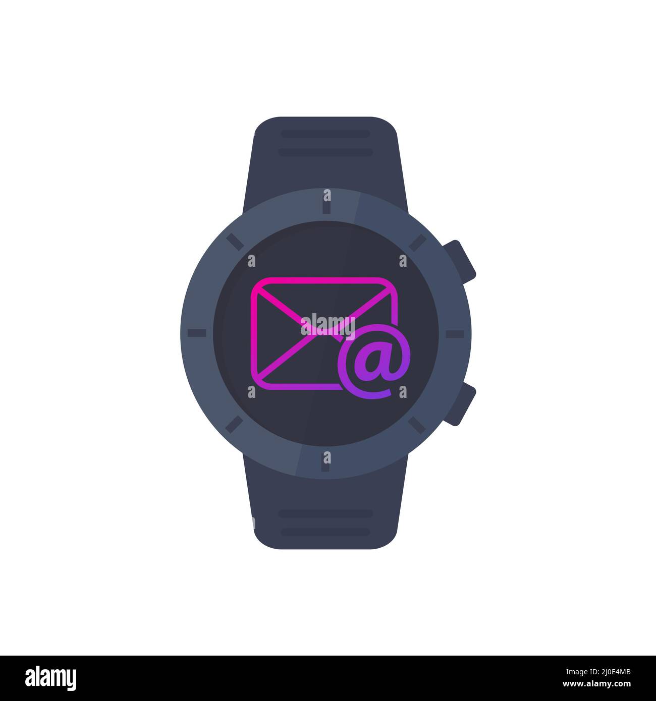 Smart watch icon over white hi-res stock photography and images - Alamy