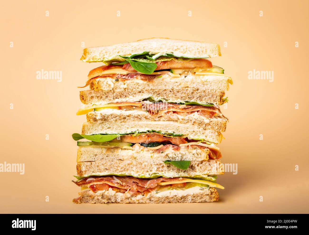 Cut tasty sandwich concept Stock Photo - Alamy