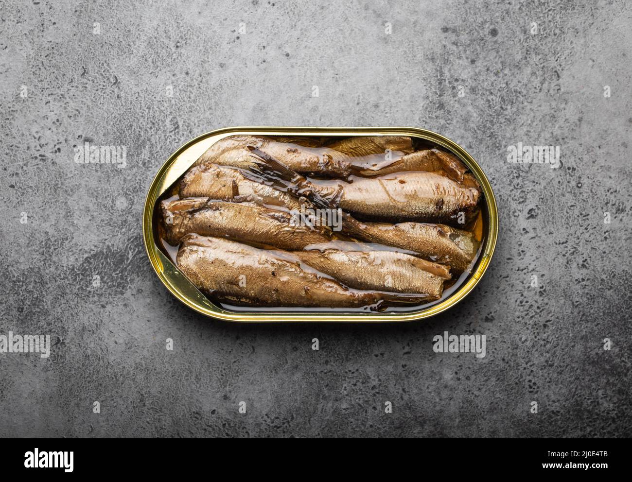 Canned fish in a tin Stock Photo - Alamy