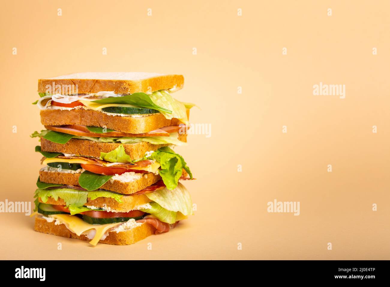 Whole tasty sandwich concept Stock Photo - Alamy