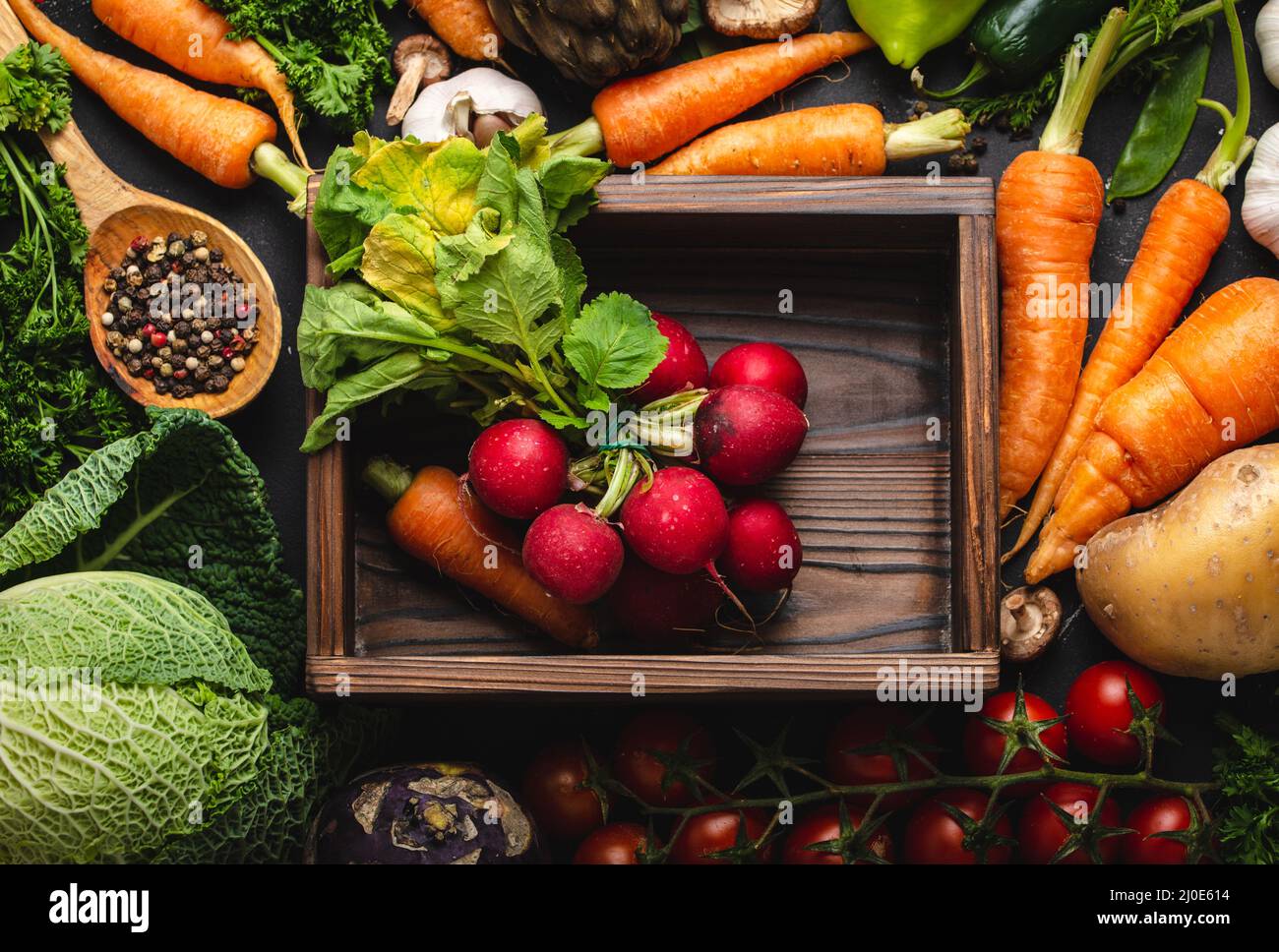 Set different fresh raw vegetables hi-res stock photography and images ...