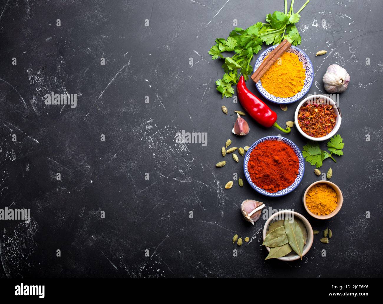 Indian food cooking background Stock Photo - Alamy