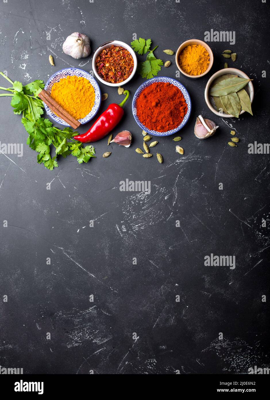Indian food cooking background Stock Photo - Alamy