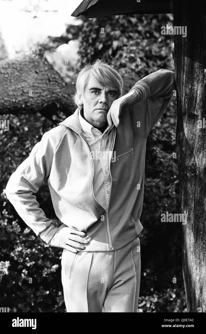 Tony Booth pictured at home after an operation which was needed ...