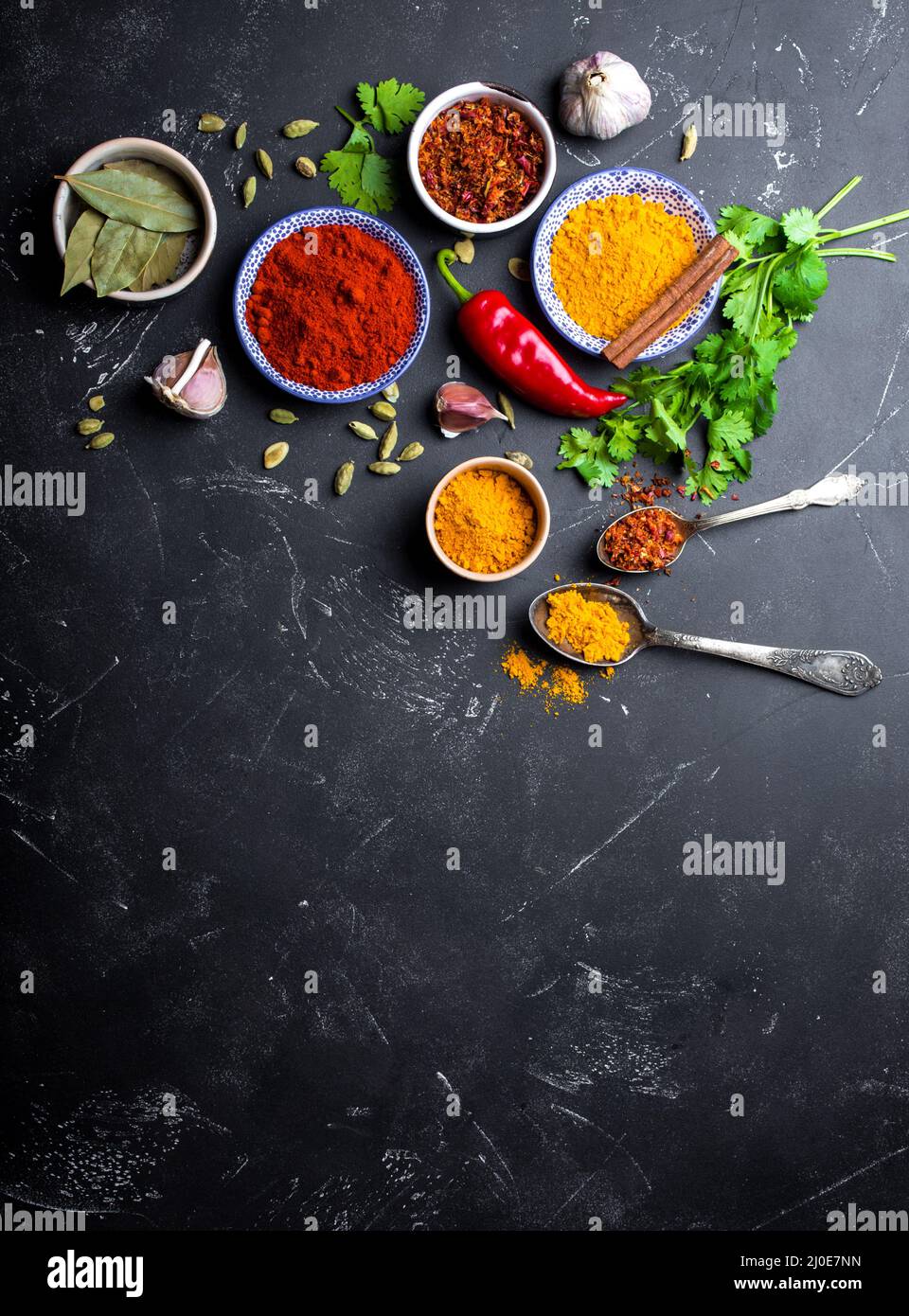 Indian food cooking background Stock Photo - Alamy
