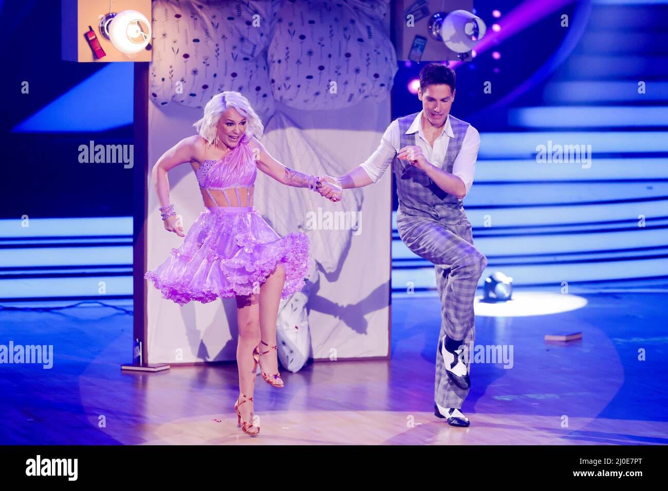 Cologne, Germany. 18th Mar, 2022. Michelle, singer, and Christian ...