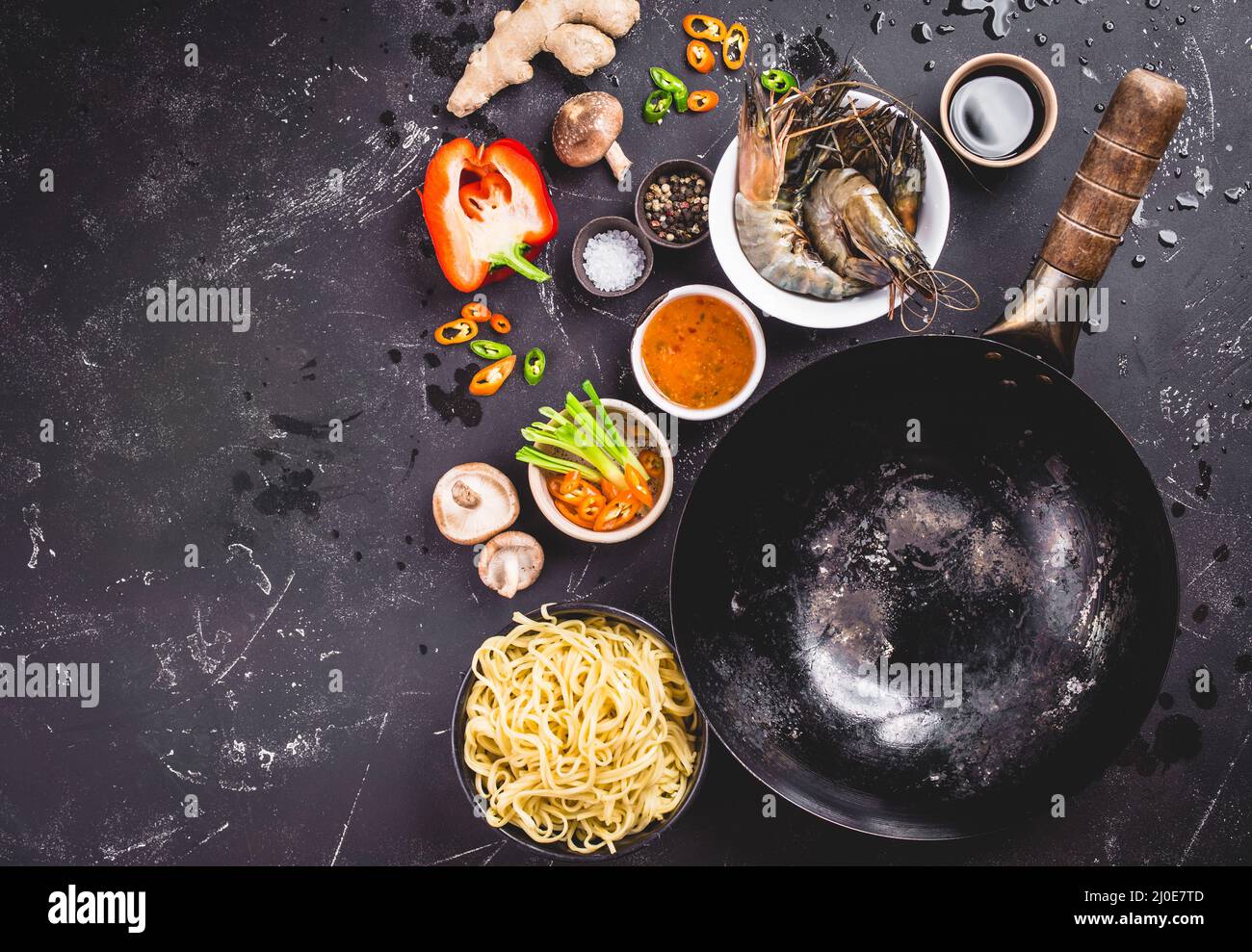 Asian food cooking concept Stock Photo - Alamy