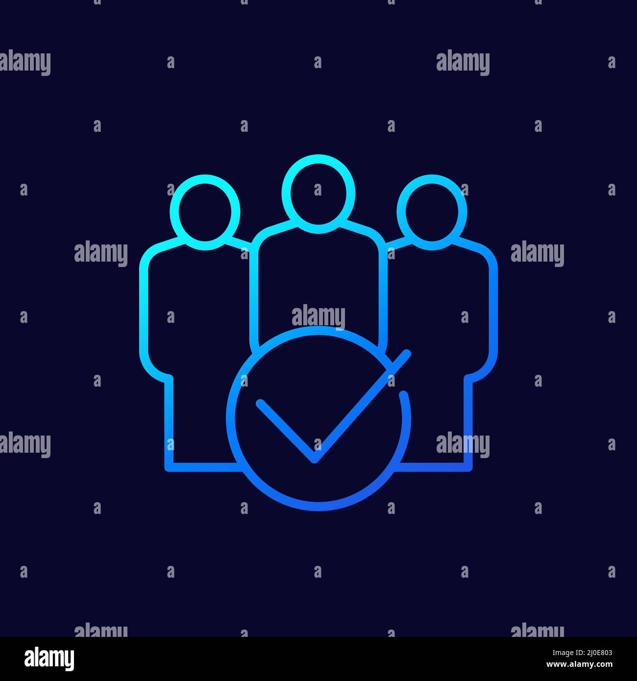 membership, join community line vector icon Stock Vector Image & Art ...
