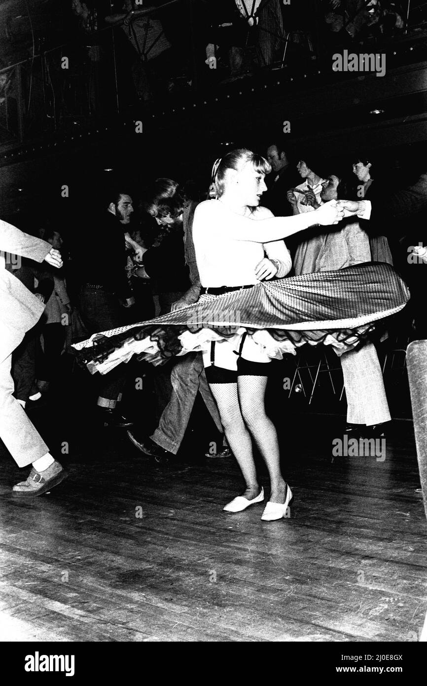 Rock and Roll dancers jiving on the dance floor at a Jerry Lee Lewis ...