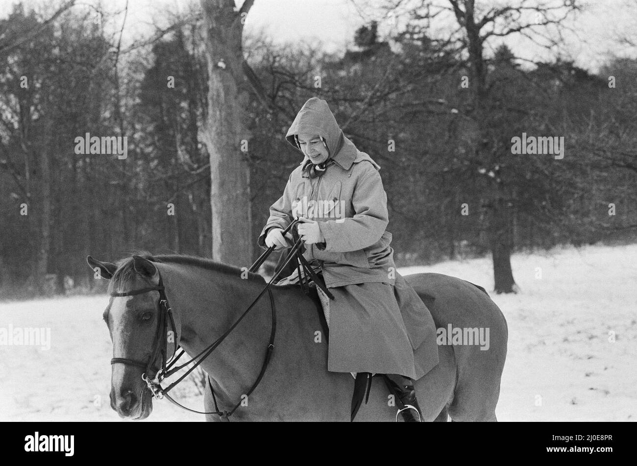 The Royal Family at Christmas and New Year. Queen Elizabeth II out ...