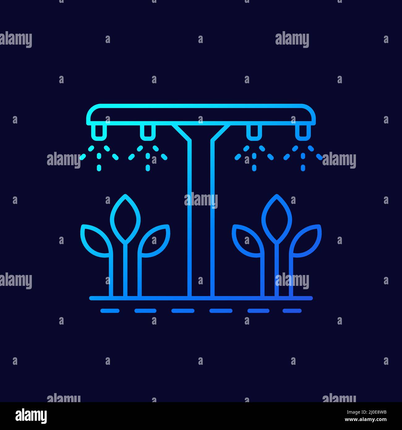 Irrigation method Stock Vector Images - Alamy