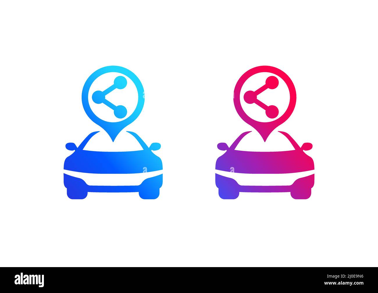 carsharing service vector logo, car sharing icon Stock Vector Image & Art - Alamy